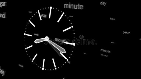 animation analog clock time passes animation analog clock stock video
