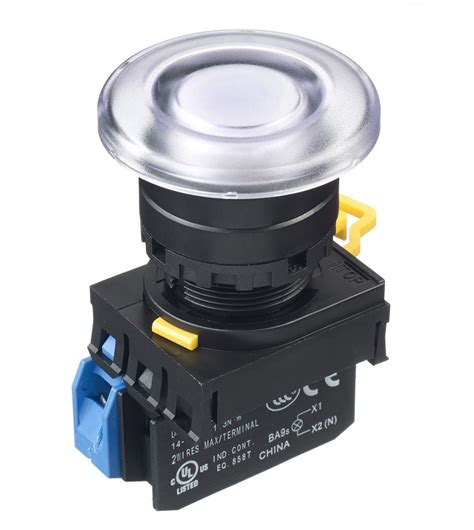 YW1L M4E10Q4PW Idec YW Series Illuminated Push Button Complete Unit
