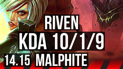 Riven Vs Malphite Top 1019 Legendary 700 Games Vn Master