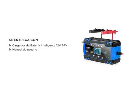 Cargador De Batería Inteligente Gadnic Automatico 12v 8a 24v 4a Bidcom
