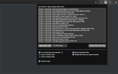 Open Multiple Urls Fast Url Opener Extension