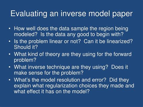 Ppt Inverse Theory Powerpoint Presentation Free Download Id2678815