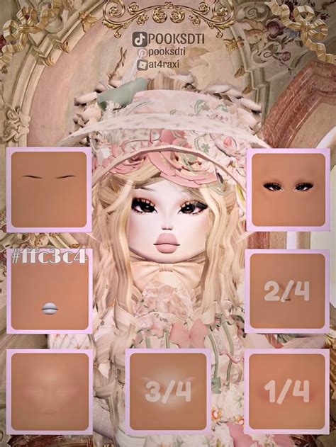 Dti Rococo Face Combo ⊹₊♕₊⊹ Aesthetic Roblox Royale High Outfits
