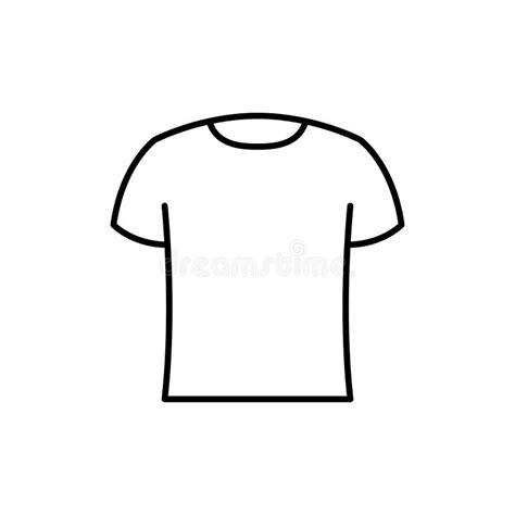 Mens Clothing Outline Template Vector Icon Eps 10 Basic Clothing Men