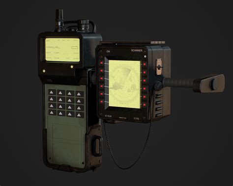 Artstation Military Radio Scanner Pbr Game Ready Game Assets