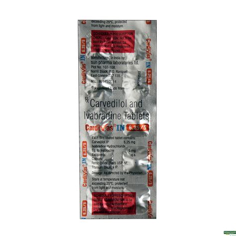 Buy Cardivas In 1255mg 10 Tablets Online At Best Prices Wellness