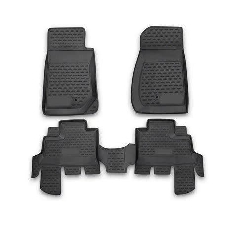 Omac Jeep Wrangler All Weather Molded 3d Front And Rear Floor Liners