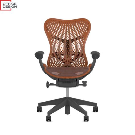Кресло руководителя Herman Miller Mirra 2, Triflex_Urbаn Orange_Сетка ...