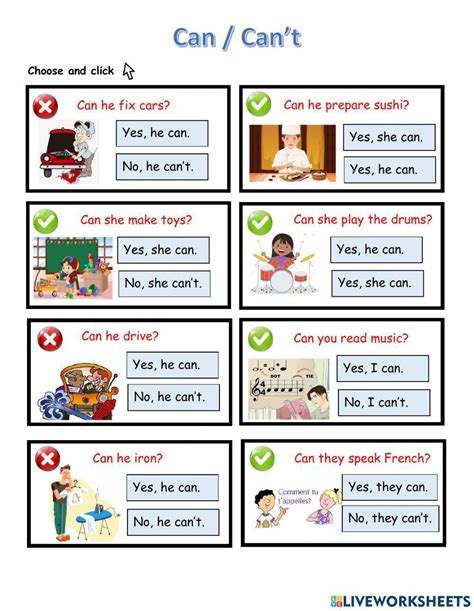 Can Vs Can T Worksheet Live Worksheets 41 Off