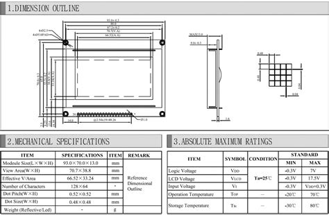 128x64 Monochrome Cob Lcd Module