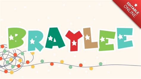Braylee Christmas Font Text Effect Generator