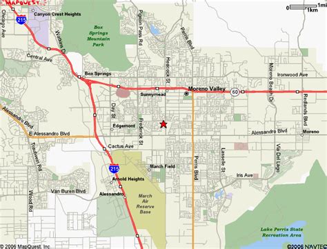 Moreno Valley California Map