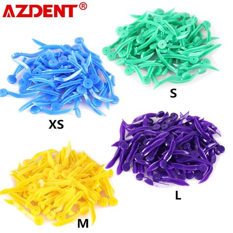 Azdent 100 pcs box cunhas dentárias dentárias dentárias tamanho de