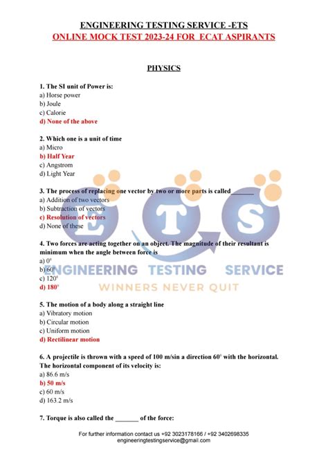 Engineering Testing Engineering Testing Service Ets