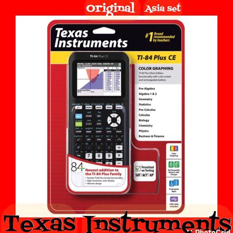 Texas Instruments Ti 84 Plus Ce Python Edtion Original Malaysia Set