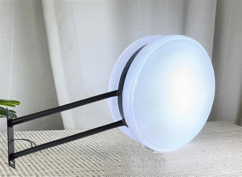 천정형 2기둥 LED조명간판 원형돌출 양면 포인트간판 60 디피지샵 dpgshop