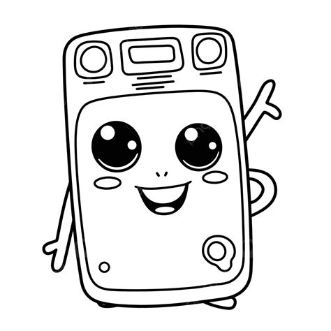 만화 휴대 전화가 표시됩니다 색칠 페이지 개요 스케치 드로잉 벡터 스마트폰 그리기 스마트폰 개요 스마트폰 스케치 Png 일러스트 및 벡터 에 대한 무료 다운로드