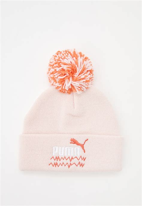 Шапка PUMA Mixmatch Pom Pom Beanie, цвет: розовый, RTLADD702201 ...