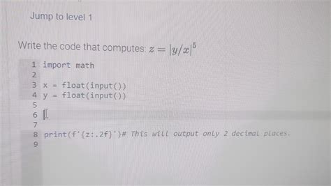 Solved You Have To Write A Program That Computes The