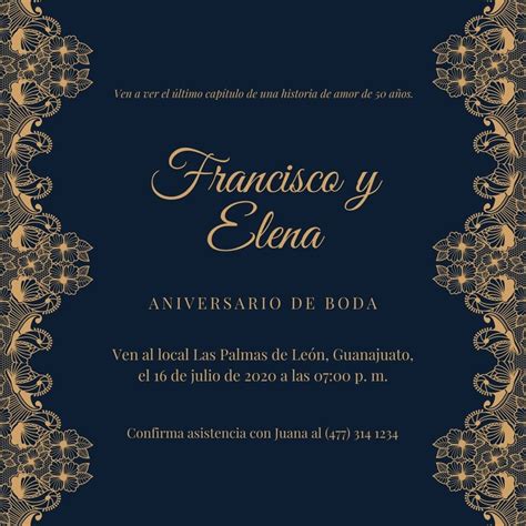 Plantillas Para Invitaciones De Bodas De Oro Gratis Canva Sexiezpicz Web Porn