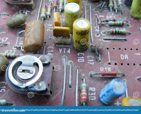 Paket Av Kretskort Med Element Och Reläer Arkivfoto Bild Av Utveckling Element 178763780