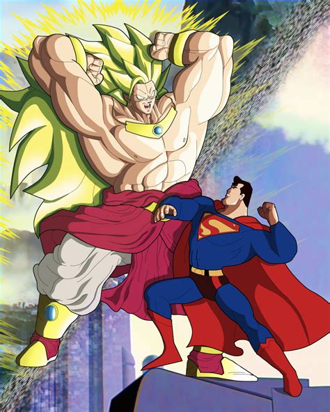 Ssj3 Broly Vs Superman By Sfmheck On Deviantart