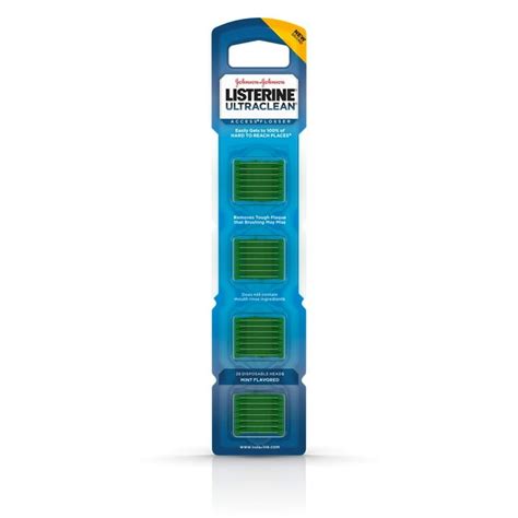 Listerine Ultraclean Access Flosser Refill Pack Mint Flavor 28 Count