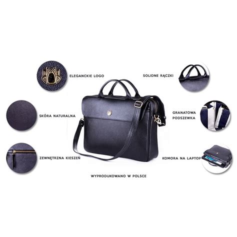 Torba Damska SOLIER FL16 SORRENTO na Laptopa Skórzana Brązowa Vintage