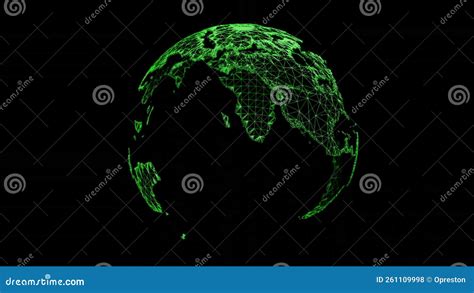 Animated Earth With The Dots Texture Stock Footage Video Of Footage