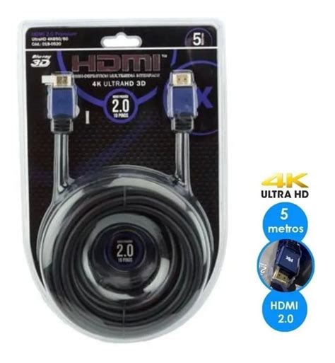 Cabo Hdmi 5m MercadoLivre