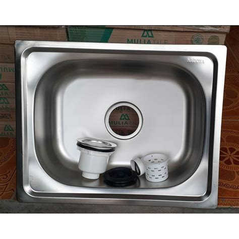 Jual Bak Cuci Piring 1 Lubang Tebal Sink Satu Lubang 50x40x14 Nagoya