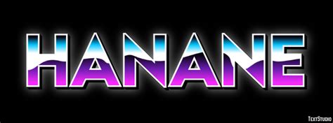 Hanane Text Effect And Logo Design Name
