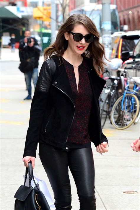 Lovely Ladies In Leather Alison Brie In Leather Pants