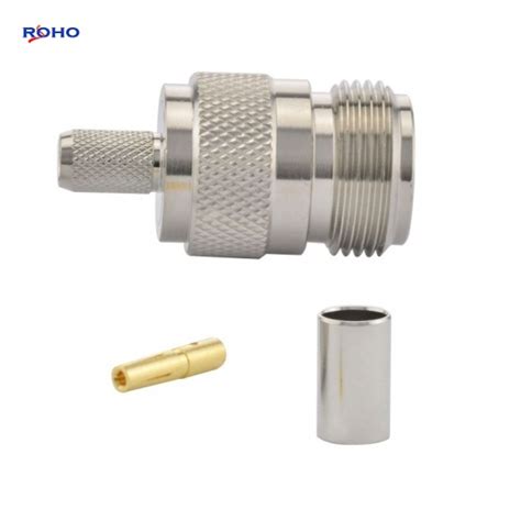 N Female Connector N Type Straight Crimp Connector For LMR240 Cable