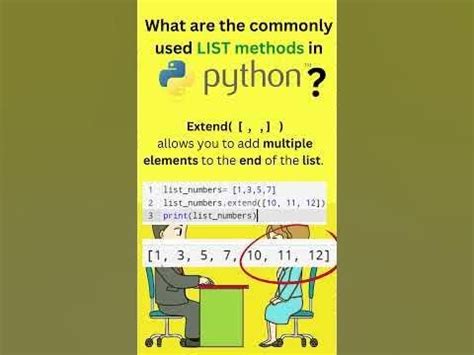 What Are List Methods In Python Append Insert Pop Extend Sort