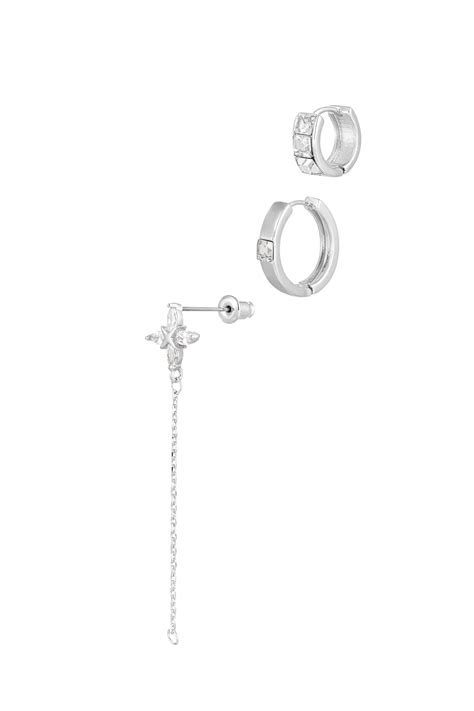 3er Set Solid Diamond Stack Ankerliebe