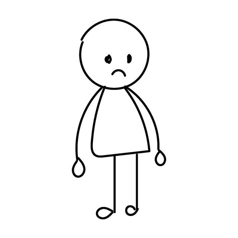 Funny Stickman Hand Drawn Style For Print 37043880 Vector Art At Vecteezy