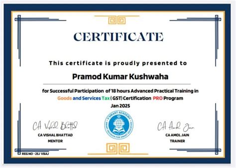 Gst Taxation Professionaldevelopment Vsmart Caintermediate Pramod Kushwaha