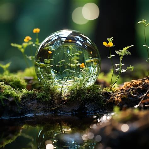 Premium Ai Image Ecosphere The Sustainability Bubble