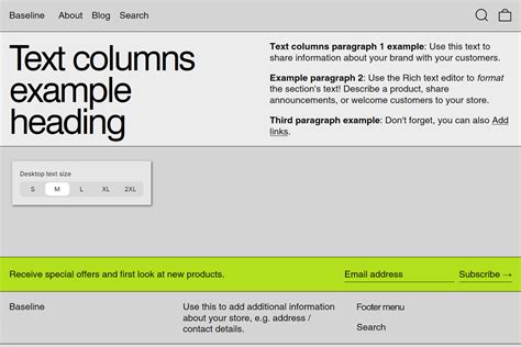 text columns switch docs