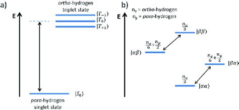 Energy Level Diagrams For The Nuclear Spin States Of H 2 A Before And