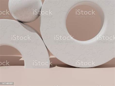 3d 렌더링 파스텔 컬러 스튜디오 샷 제품은 뷰티 화장품 또는 스킨 케어 제품 디스플레이를위한 기하학적 블록이있는 배경을