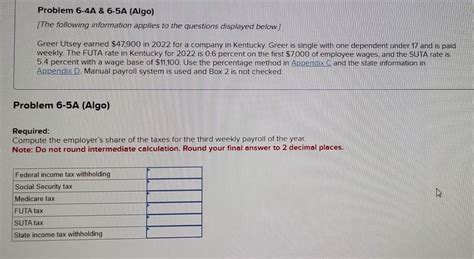 Answered Problem 6 4a And 6 5a Algo The Bartleby