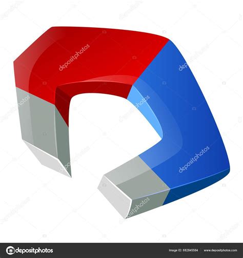 Magnet Red Blue Color Stock Vector By © 682845584