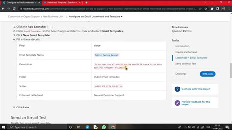 Configure An Email Letterhead And Template Salesforce Admin Salesforce Trailhead