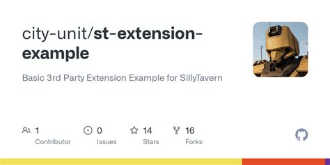 Github City Unitst Extension Example Basic 3rd Party Extension