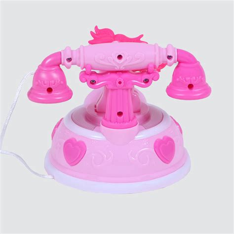 قیمت و خرید ست اسباب بازی لوازم خانه مدل تلفن موزیکال و چراغدار طرح پونی