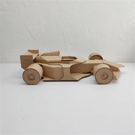 F1 Car Template Diy Cardboard Craft Pattern Scalable Pdf Etsy