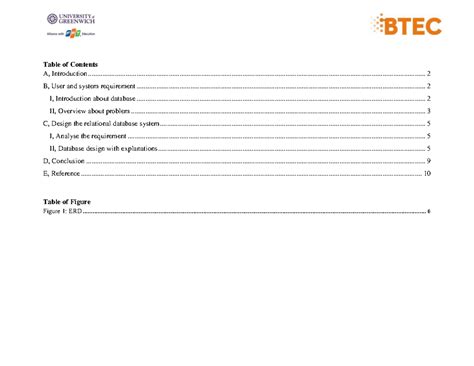 1622 Asm1 Pass In The Assigment Table Of Contents A Introduction B