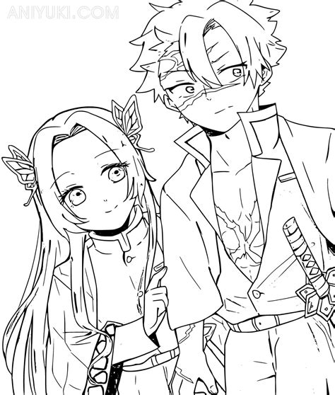 Sanemi Shinazugawa Coloring Pages